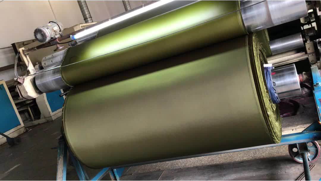 High Tensile Strength Fabric Waterproof Pu Coated Army Green 1000d ...
