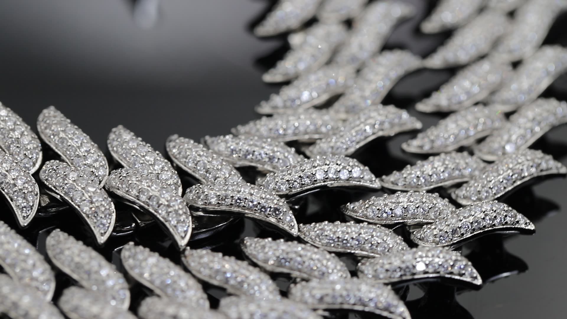 Yuyinggems Spiked Cuban Chain Ice Out Moissanite Diamond Necklace 13mm ...