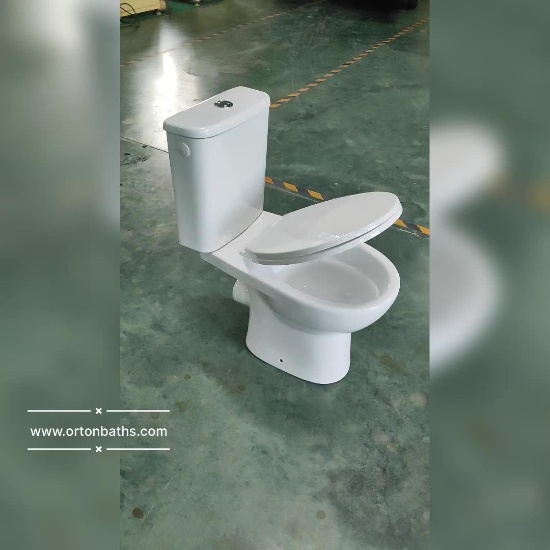 Ortonbath New Design Bathroom Commode Wc Toilet Ceramic Rimless Two ...