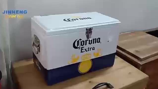 20 Liters Metal Coolers Manufacture Corona Extra Ice Cooler Box Ice ...