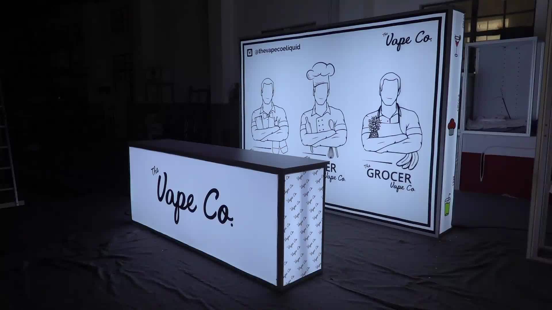 3m X 3m Portable Fabric Led Light Box Backlit Display - Buy 10ft ...