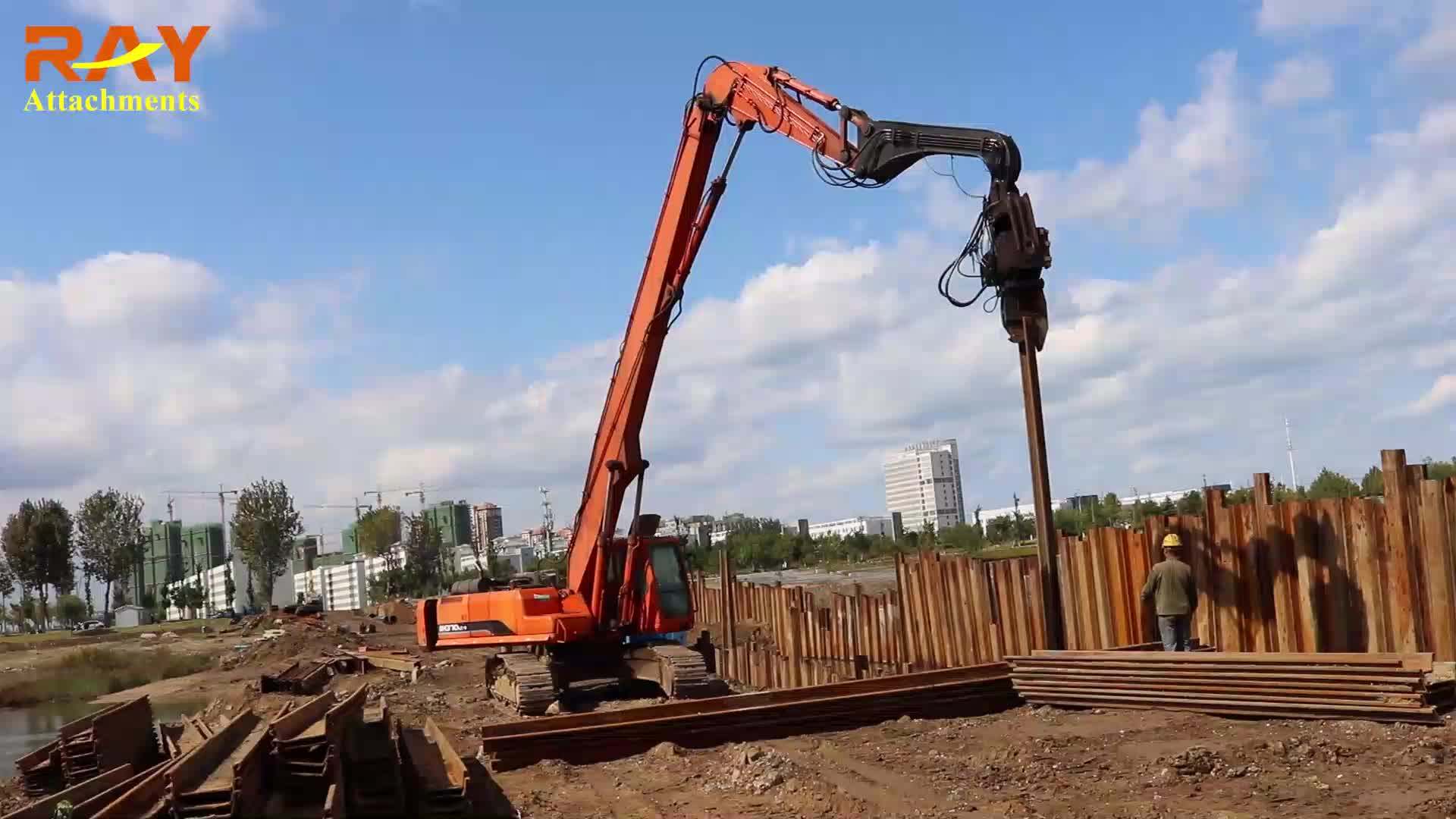 Excavator Mounted Vibro Hammer/vibratory Sheet Pile Driver Hammer,Sheet ...