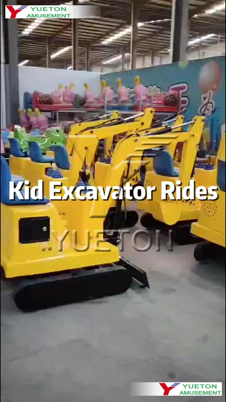 High Quality Kids Electric Mini Excavator Ride Amusement Park Shopping ...