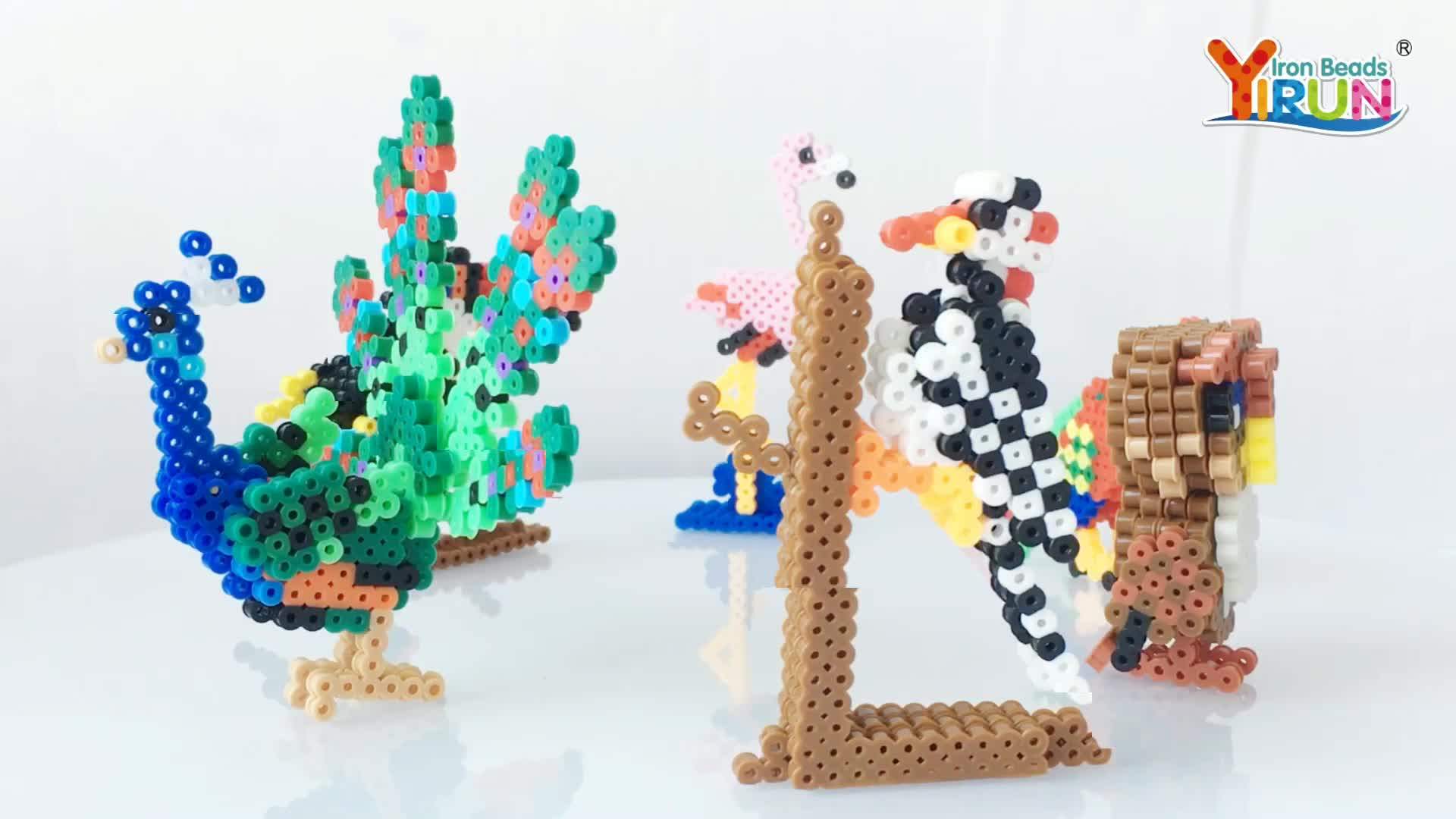 Free Sample Eco Products 3d Bird Diy Assemble Toy Hama Beads ...
