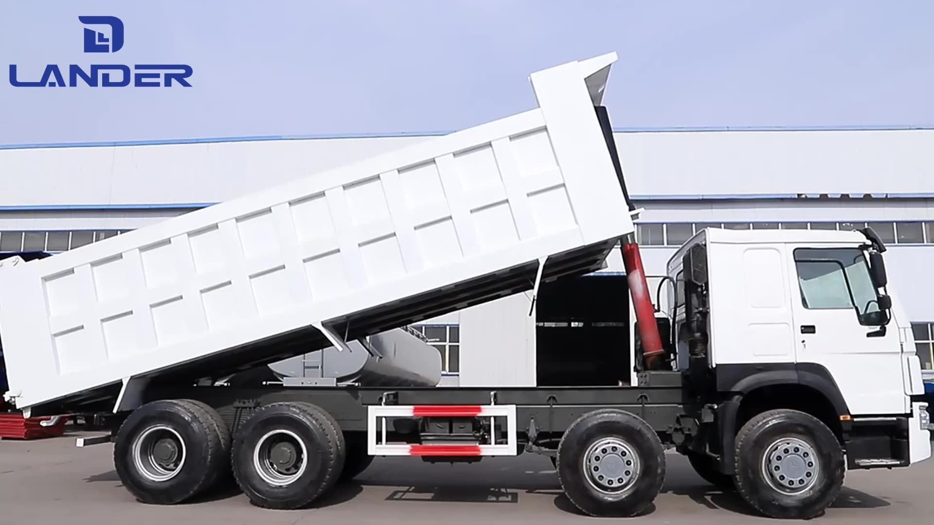 Dump Truck Sinotruk Howo Rear Tipper Trucks 8*4 12 Wheel 35 Cbm Loading ...