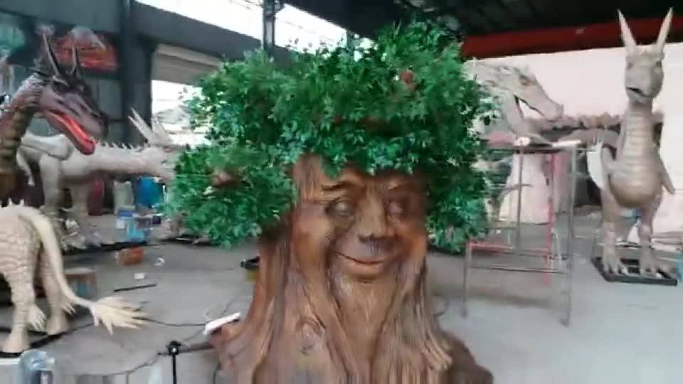 Haunted Life Size Artificial Talking Tree Halloween Animatronic For ...