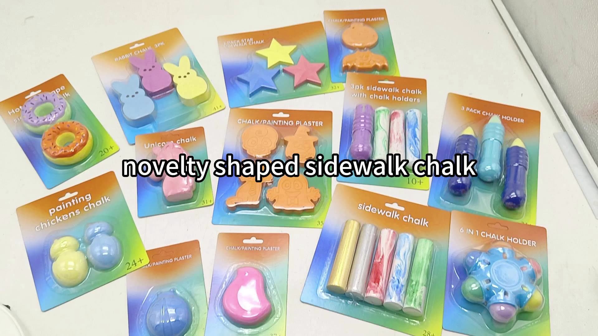 Elsas Best City Jumbo Marble Chalk Colorful Stick Chalk For Children ...