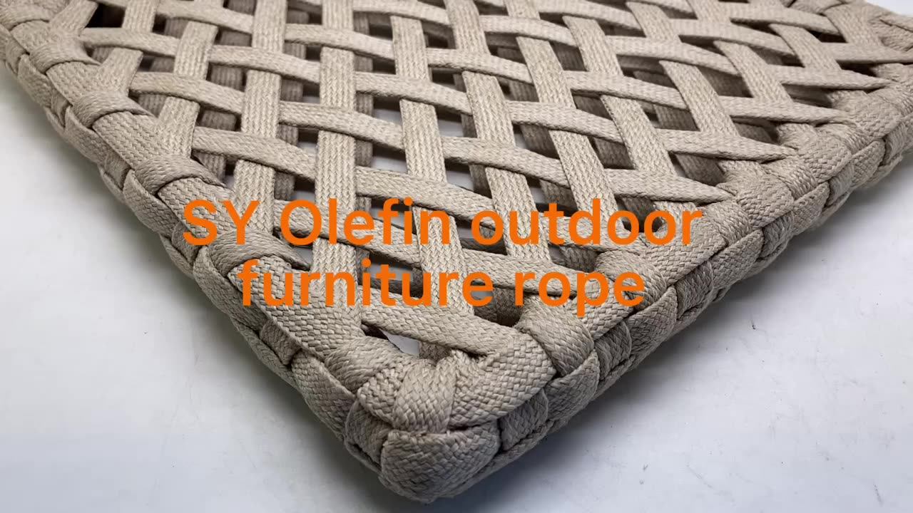 Uv Protected Outdoor Garden Set Olefin Furniture Braid Flat Rope - Buy ...
