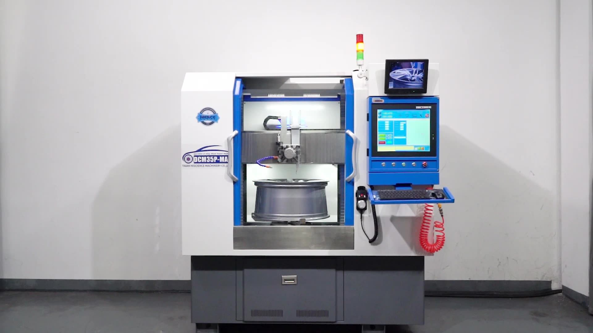 2024 Hience New Design Diamond Cut Cnc Wheel Repair Lathe Alloy Wheel ...