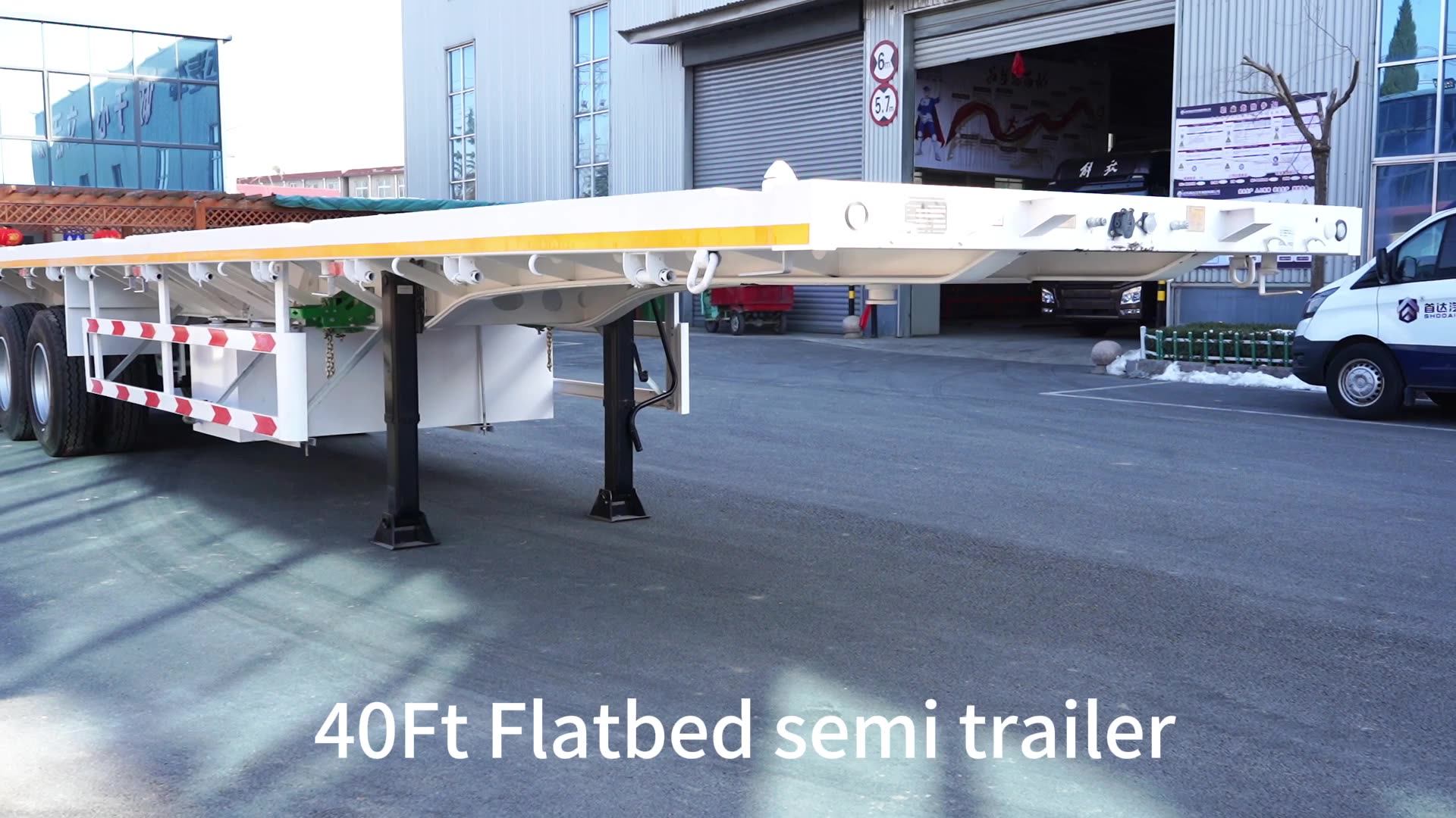 Truck Shock Absorber Flatbed Semi Truck Trailers Can Be Fitted With A ...