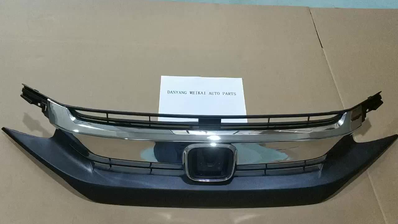 Front Grille For Honda Civic 2016 2017 2018 Us /middle East Oe 71121 ...