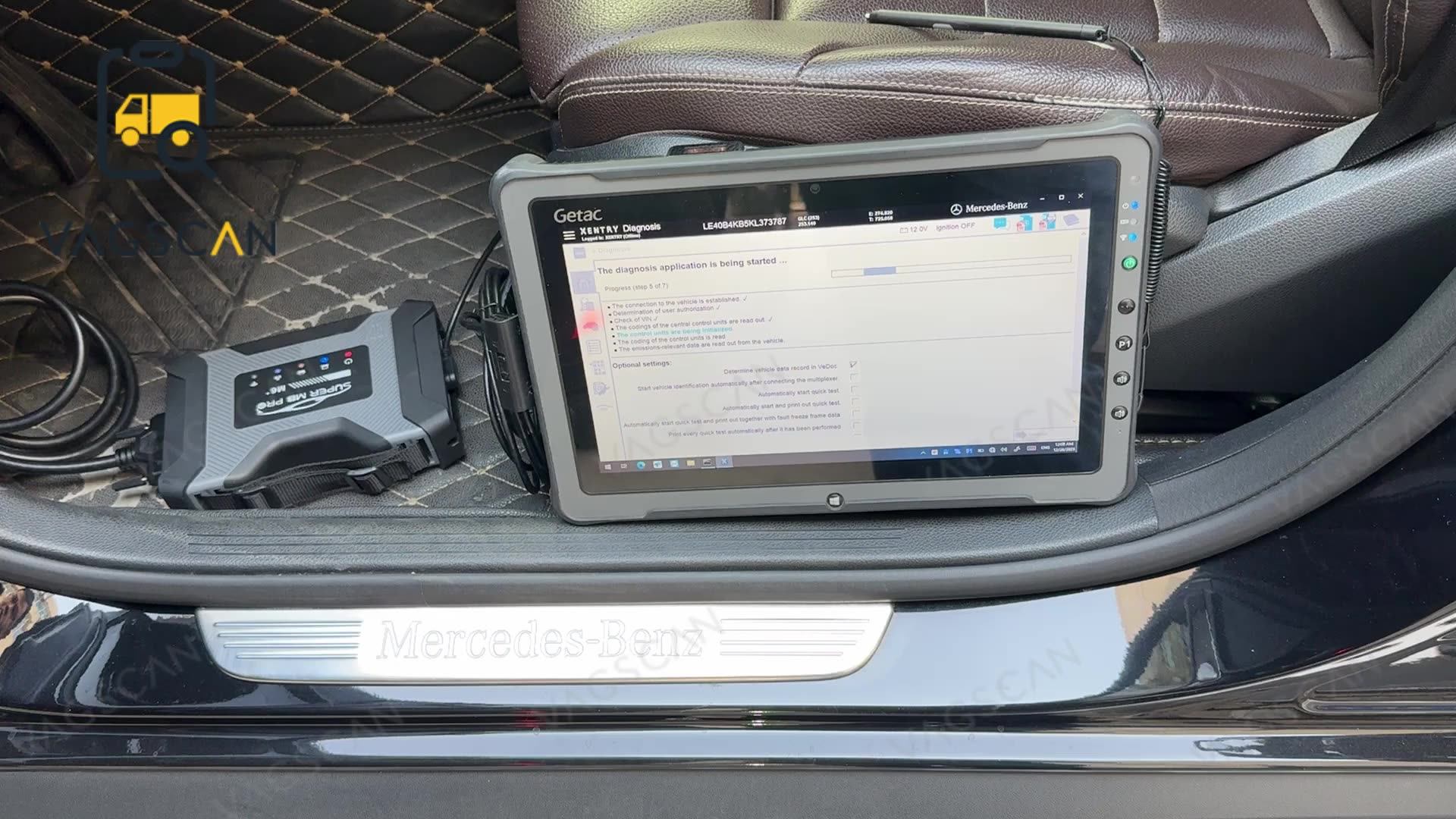 For Doip Super Mb Pro M6+ Diagnosis Tool 5 Cables Wis With Multiplexer ...