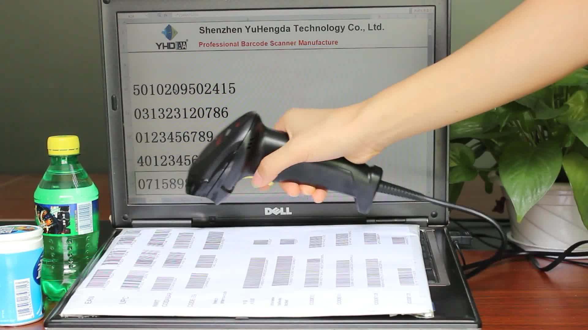 Factory Direct Sale 1d Infrared Barcode Scanner Wired Ccd Handheld Bar ...