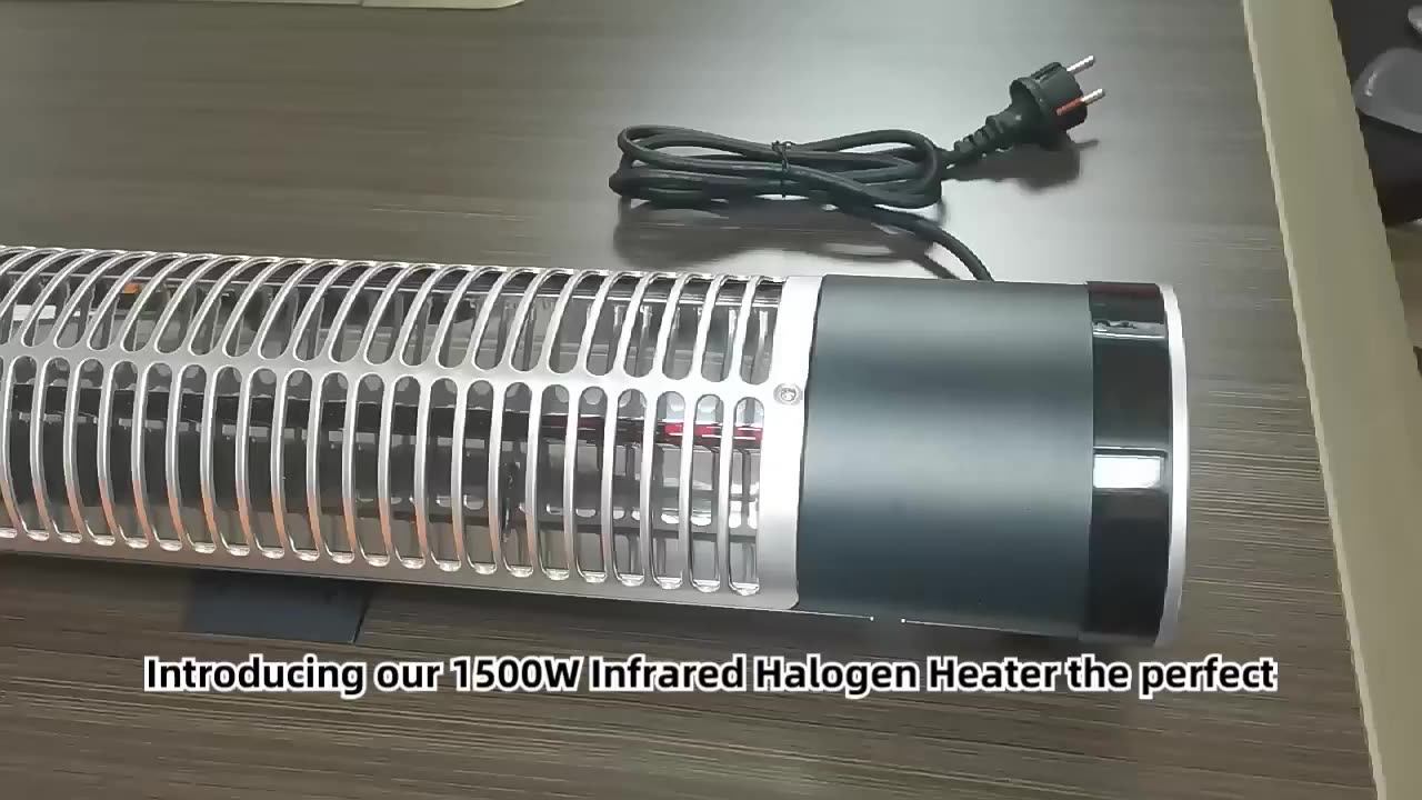 1500w Wall Mounted Electric Infrared Heater Remote Controlled With ...