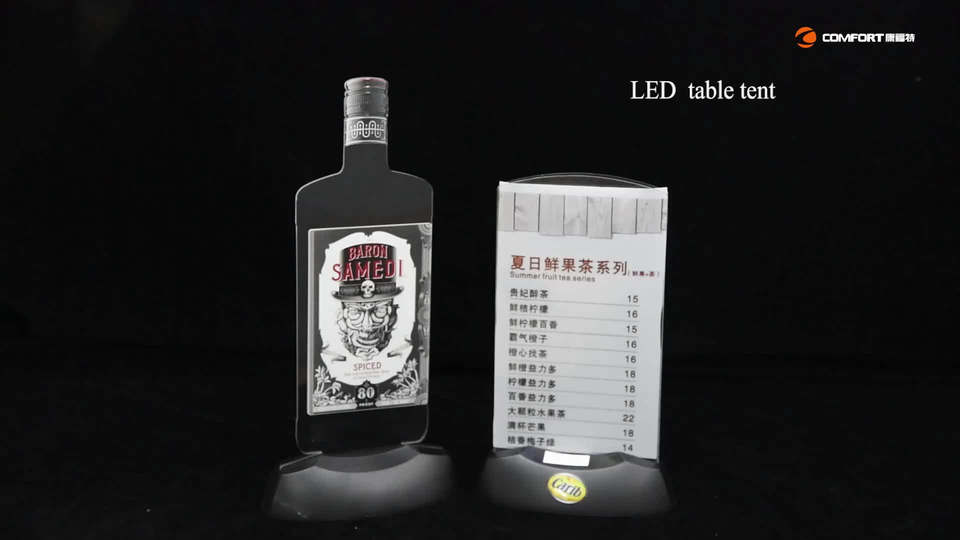 Custom Clear Table Top Card A4 A5 A6 Plastic Tent Logo Tent Acrylic ...