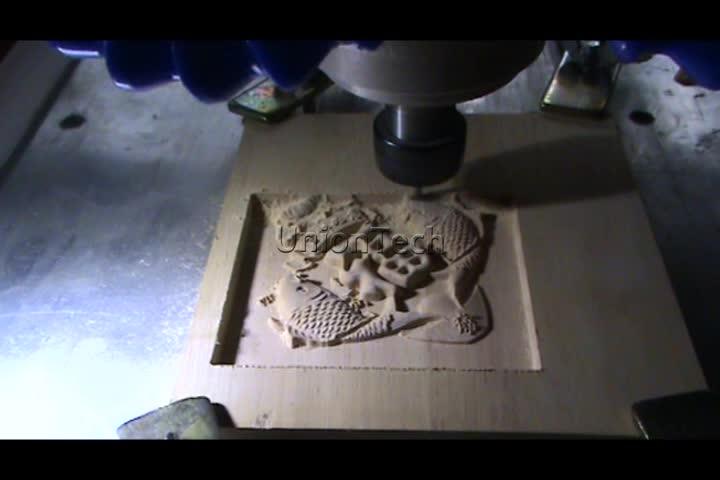 Small Size Desktop Mini 3 Axis Cnc Router 3d Wood Carving Machine - Buy ...