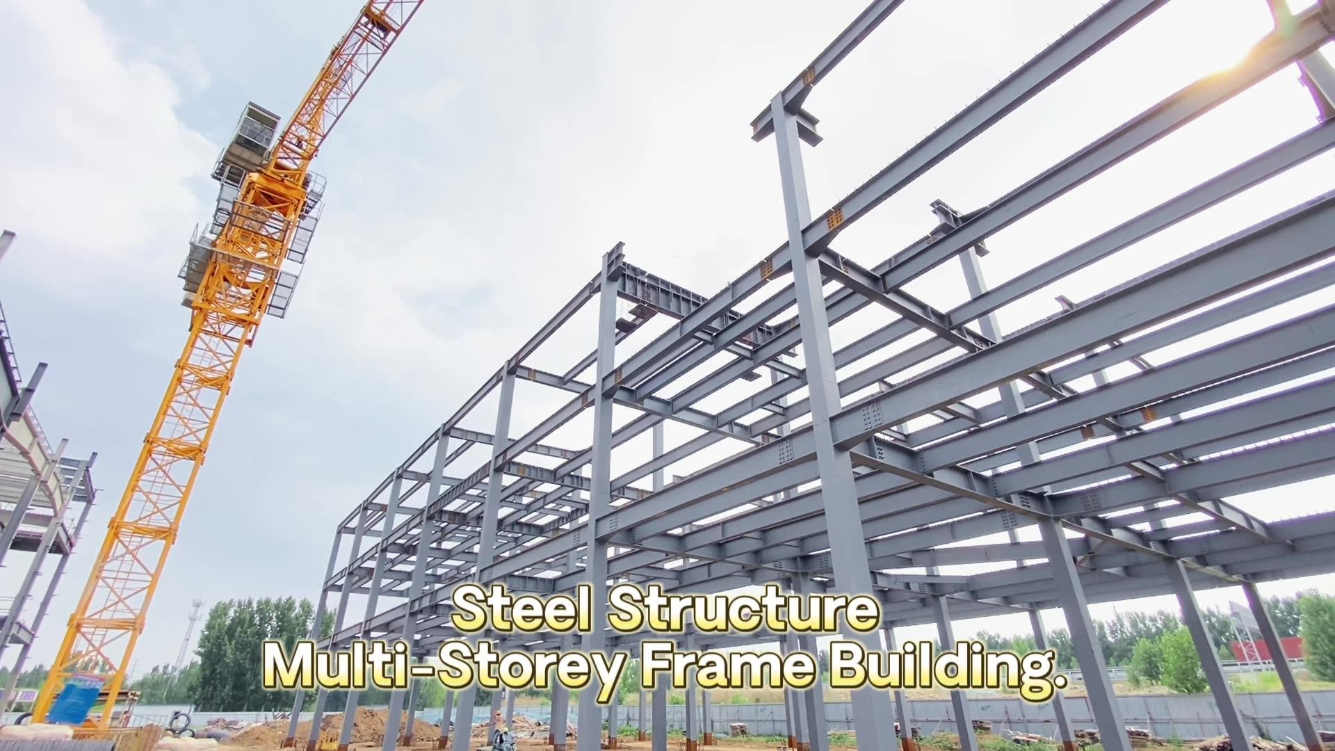 Prefabricated Building Multi-storey Steel Structure Office Building ...