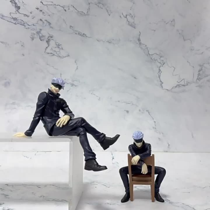 2 Styles Sitting Gojo Satoru Jujutsu Kaisen Model Cartoon Collectible ...