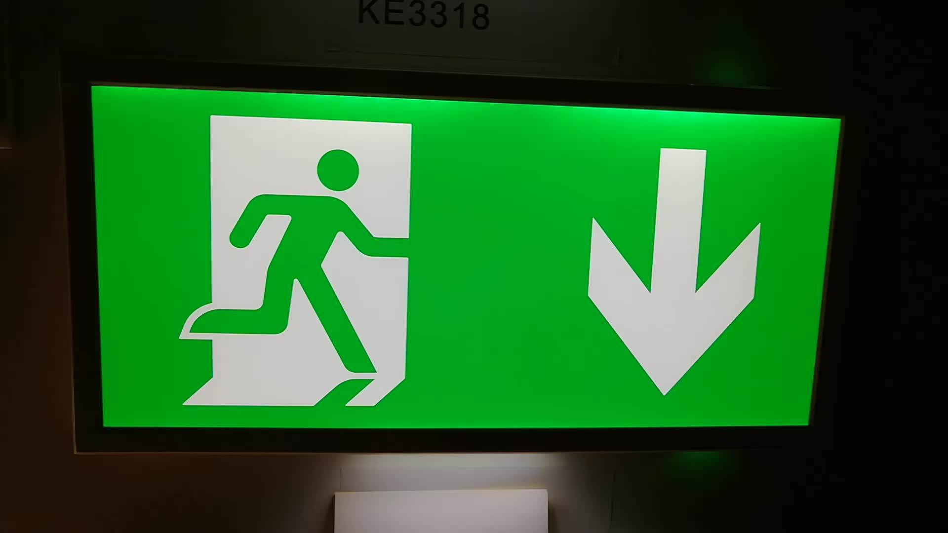 Kejie 5w Slim Auto-testing Wall Mounted Running Man Led Exit Box Ip20 ...