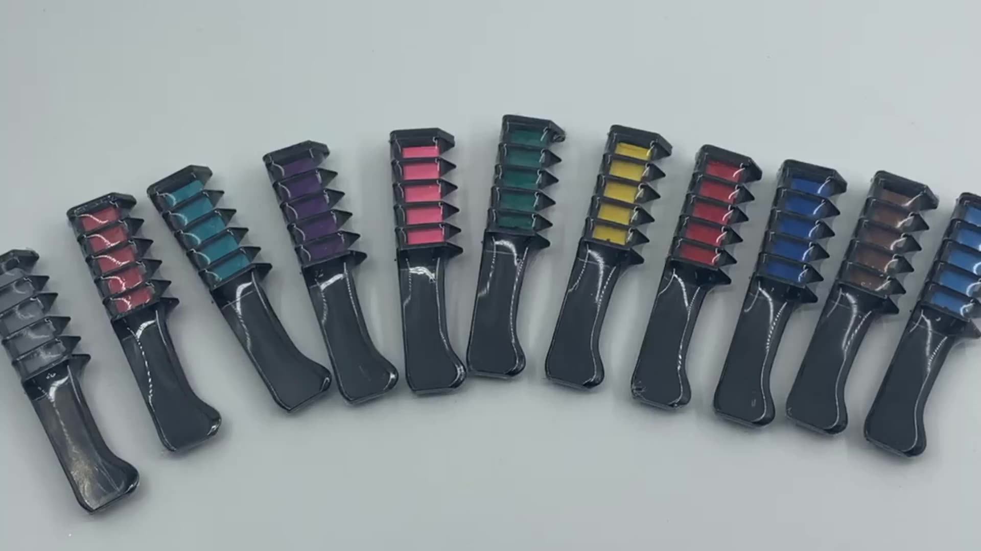 Custom Temporary Colorful Hair Color Comb Hair Chalk - Buy Hair Color ...