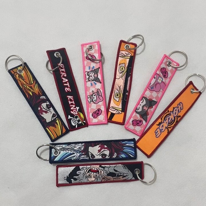 Stock 215 Designs Mixed Anime Embroidery Key Tag Motorcycles Cars ...
