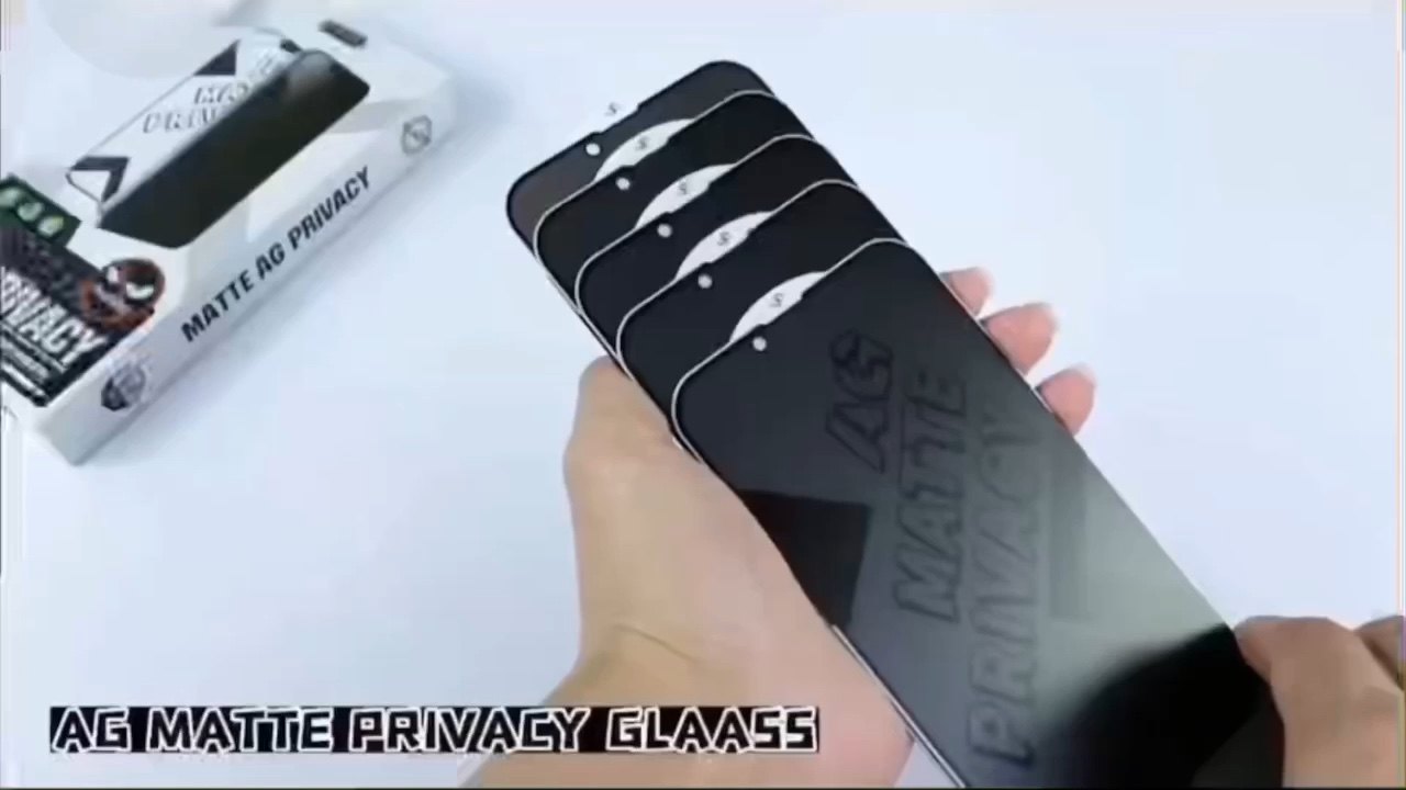 For Iphone 14 Pro Max Anti-scratch Anti-spy 9h Tempered Glass Ag Matte ...