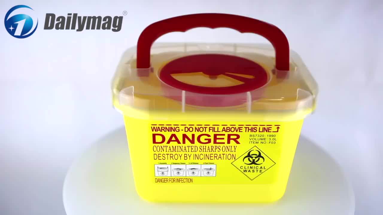 Un3291 Square Safety Sharps Container - Buy Sharps Container Product on ...