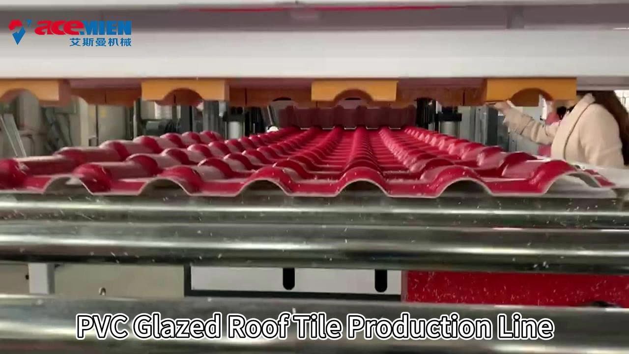 Asa Pvc Plastic Roof Tile Roll Forming Making Machine Production Line ...