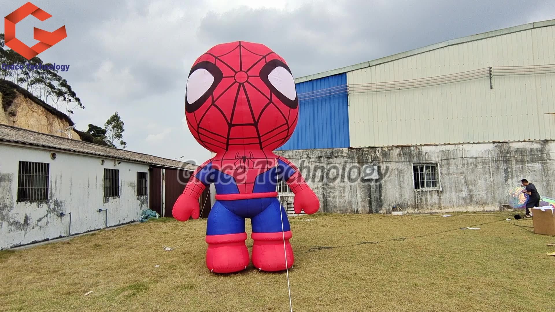 Customized Giant Custom Inflatable Construction Worker/advertising ...