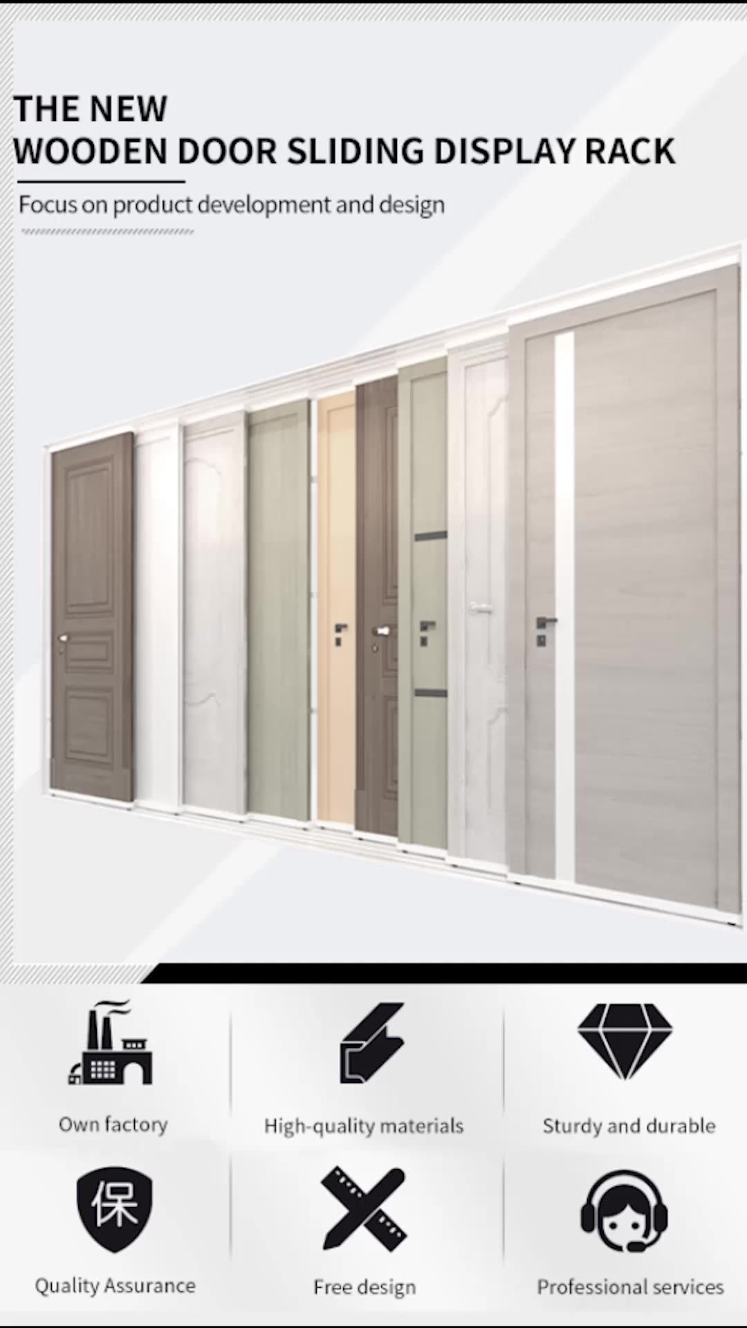 Tsianfan New Design Custom Slider Wooden Cabinet Door Sample Display ...