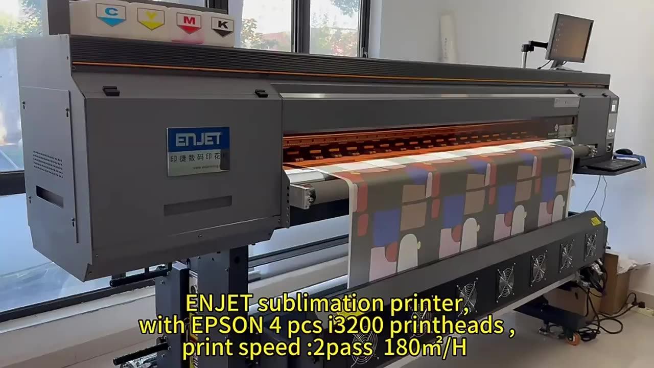 3 Head Roll To Roll Digital Sublimation Printing Machine Textile Dye ...