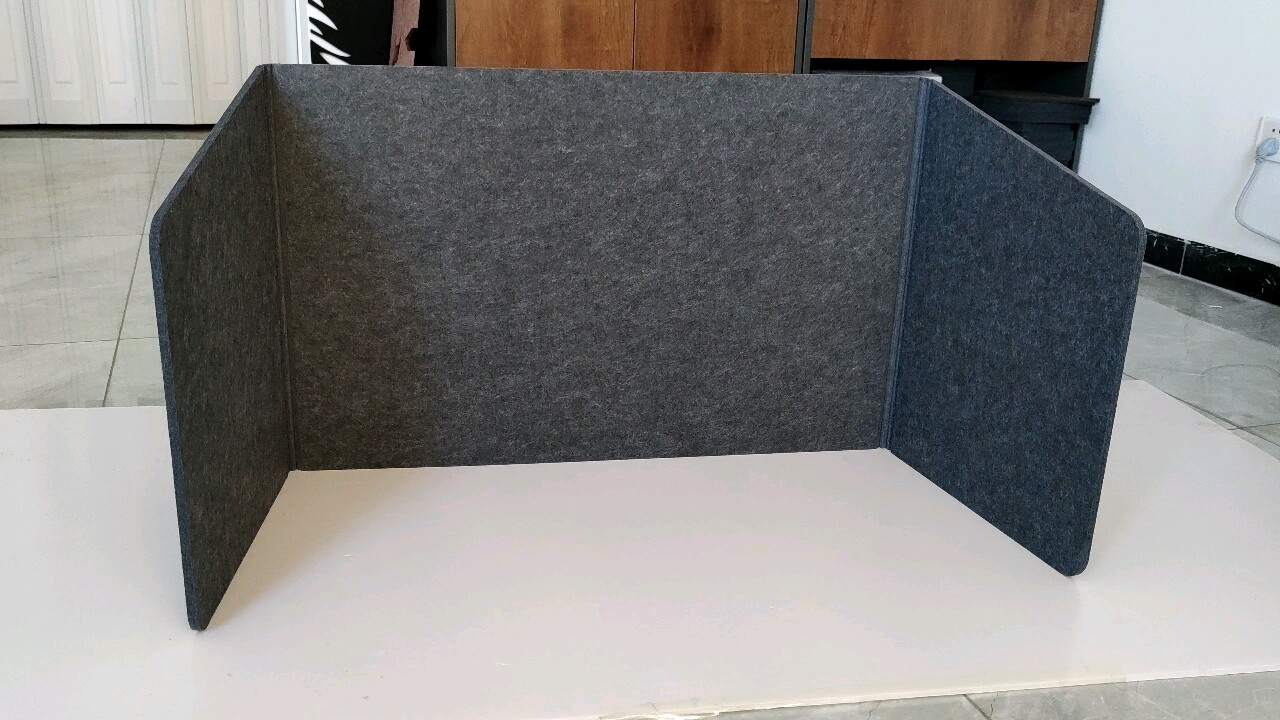 Soundproof Pet Felt Acoustic Desk Divider For Office Polyester Acoustic ...