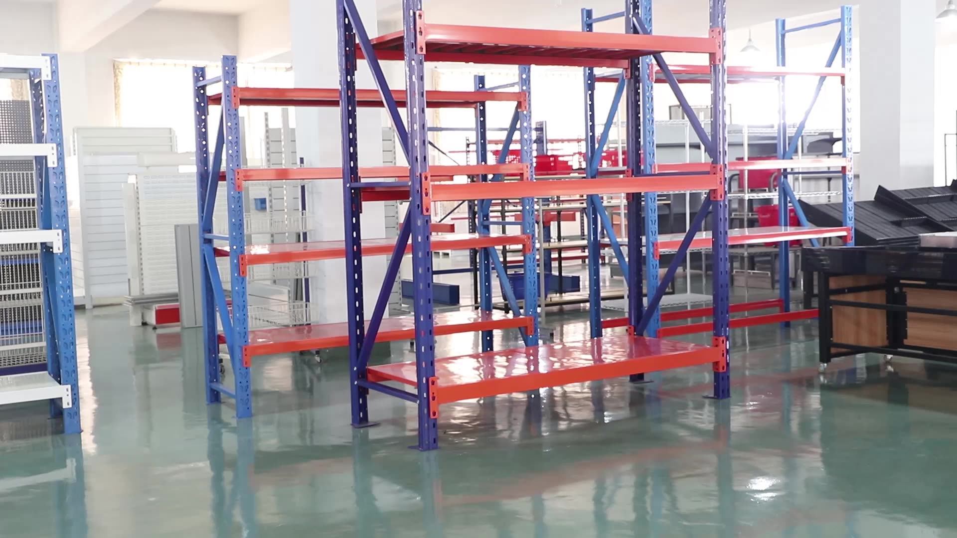 Metal Rack Adjustable Boltless 4-shelf Heavy Duty Shelving Unit Garage ...