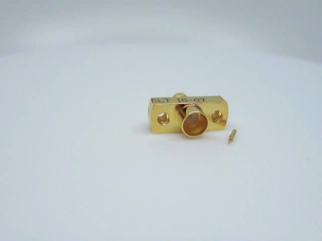 2-hole Flange Panel Mount Socket Straight Smp Rf Coaxial Electric Male ...