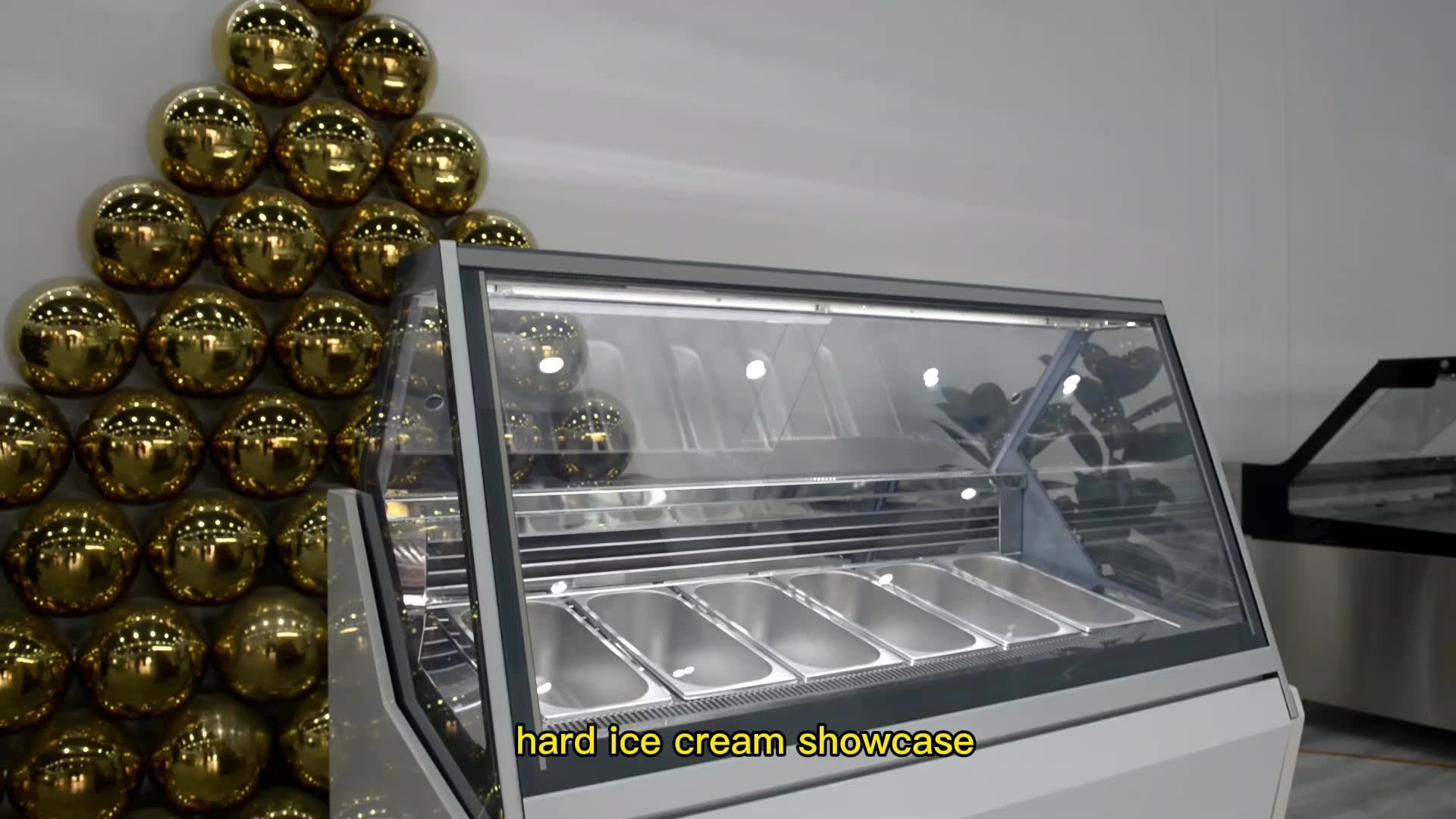 Gelato Freezer Display Counter Top Ice Cream Display Dessert Retail ...
