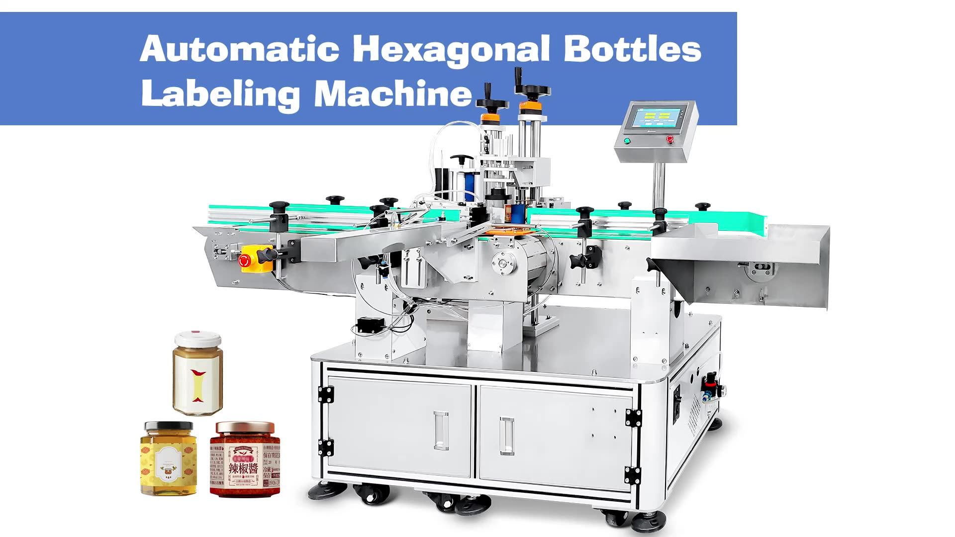 Zonesun Zs-tb550v Automatic Hexagonal Bottle Self-adhesive Sticker Full ...