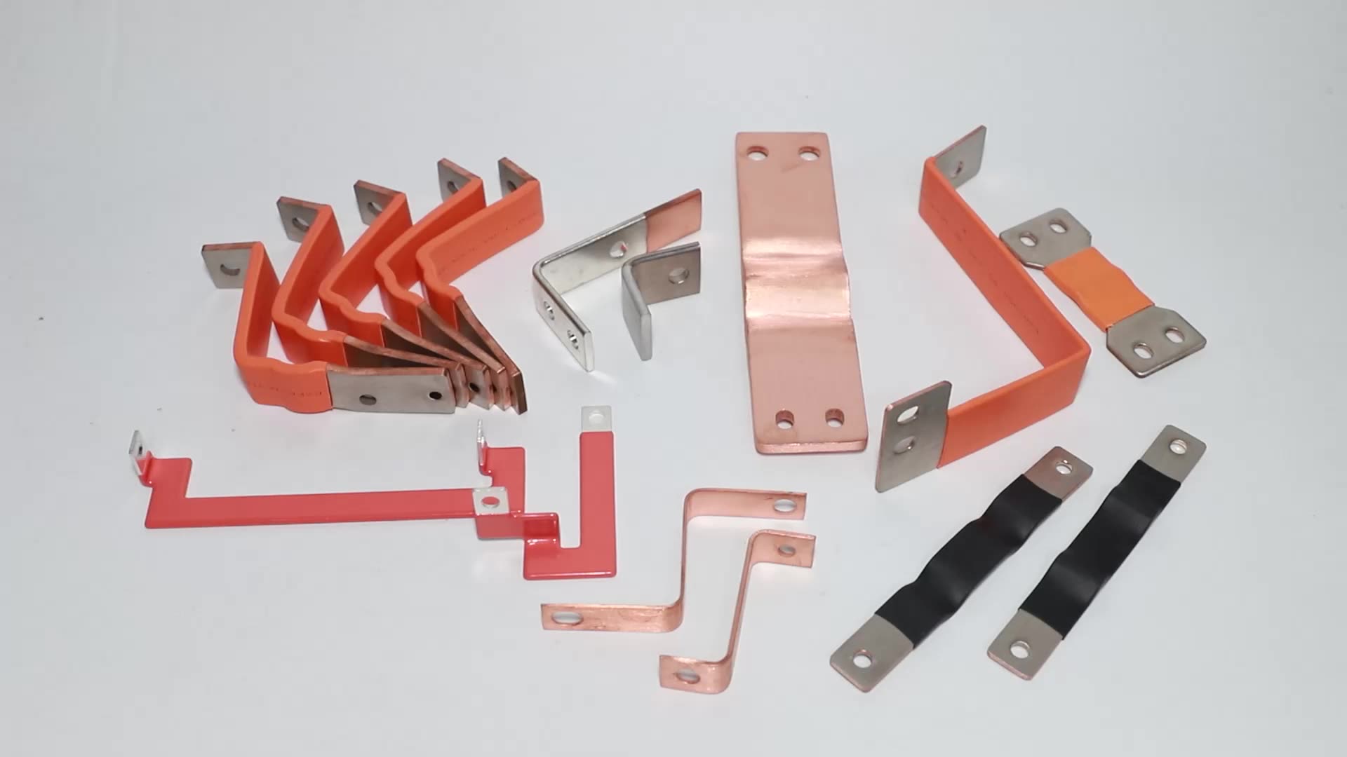 Custom Copper Busbar Series Flexible Black Orange Bus Bar Hard Busbars Copper Foil Busbar Rock ...