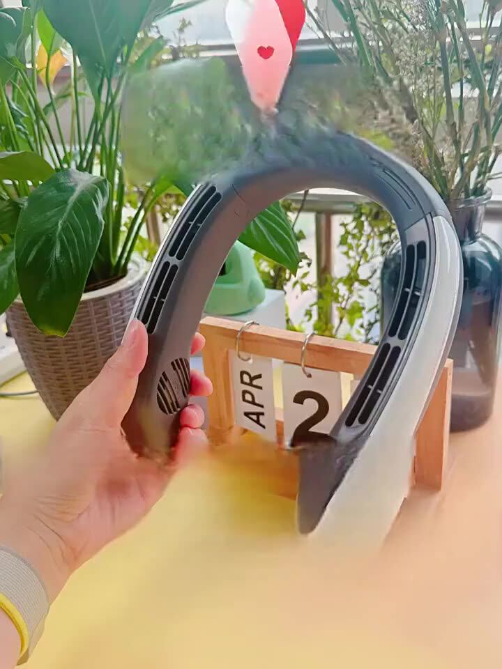 Wearable Bladeless Cooling Mini Coling Air Cooler Portable Fan Wireless ...