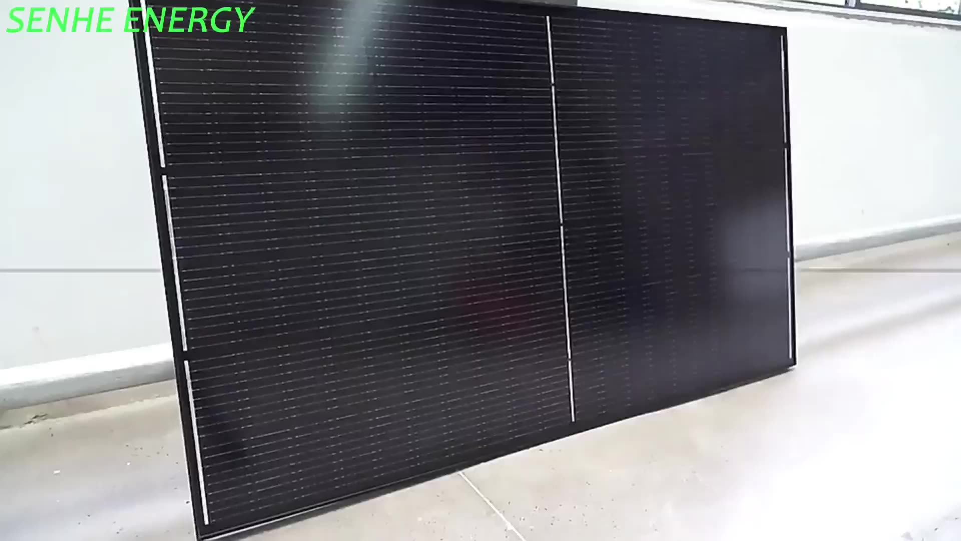 Senhe Full Black Solar Panel 390w 400w 410w 430w 440w 450w 460w Half ...