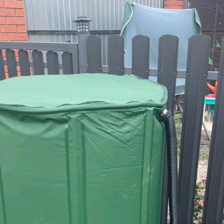 750l Flexible Garden Water Tank Flexi Rain Barrel Water Reservoir Tank ...