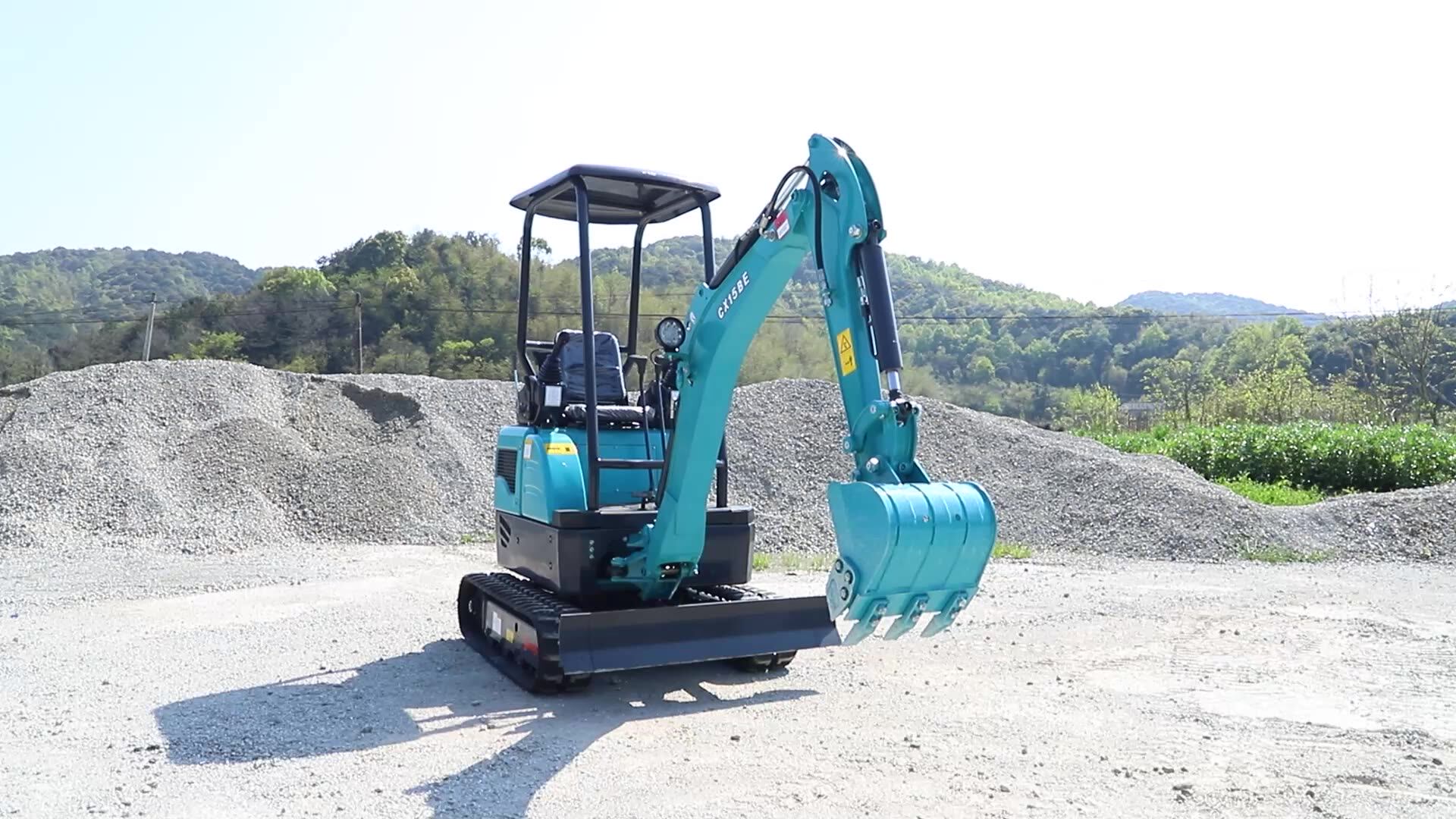 Chuangxin Cx12-6 New Mini Dgger 1.2ton Mini Bagger Small Excavator With ...