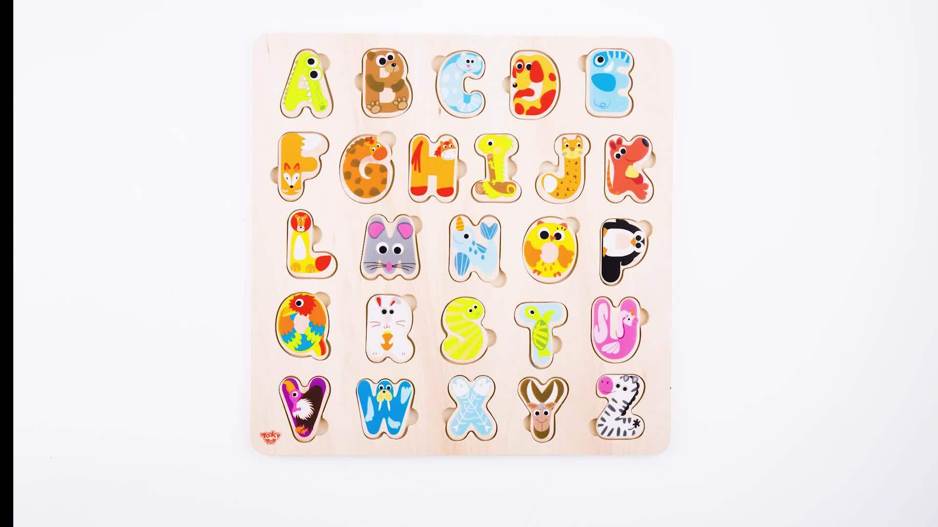 Custom Design Available Early Educational Kids Diy Abc Animal Shape ...