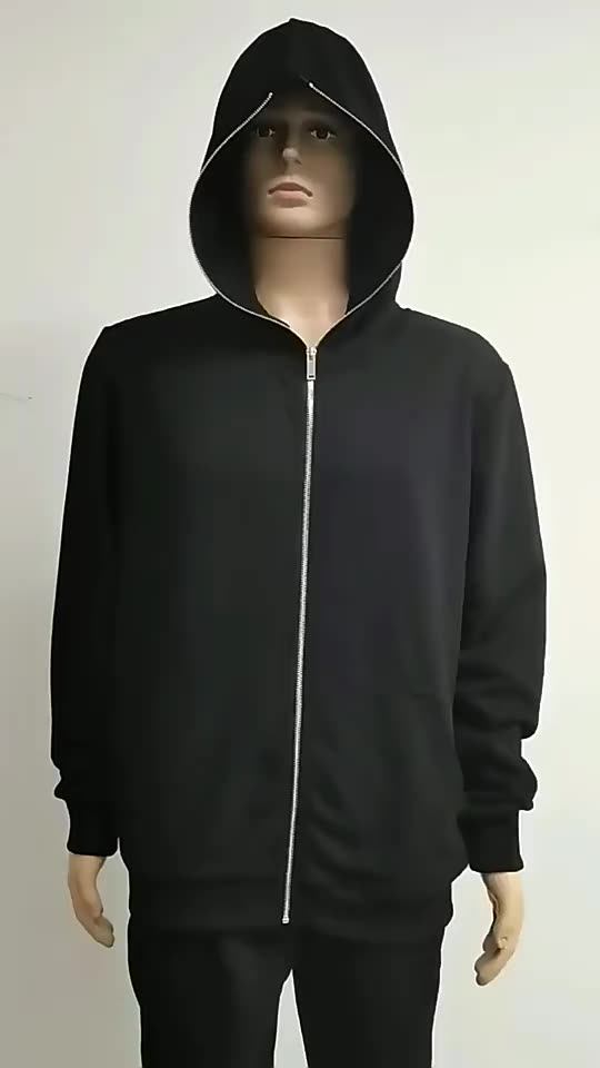 Custom Made 3d Puff Print Rhinestone Embroidery Zipper Sweater Coat Men ...