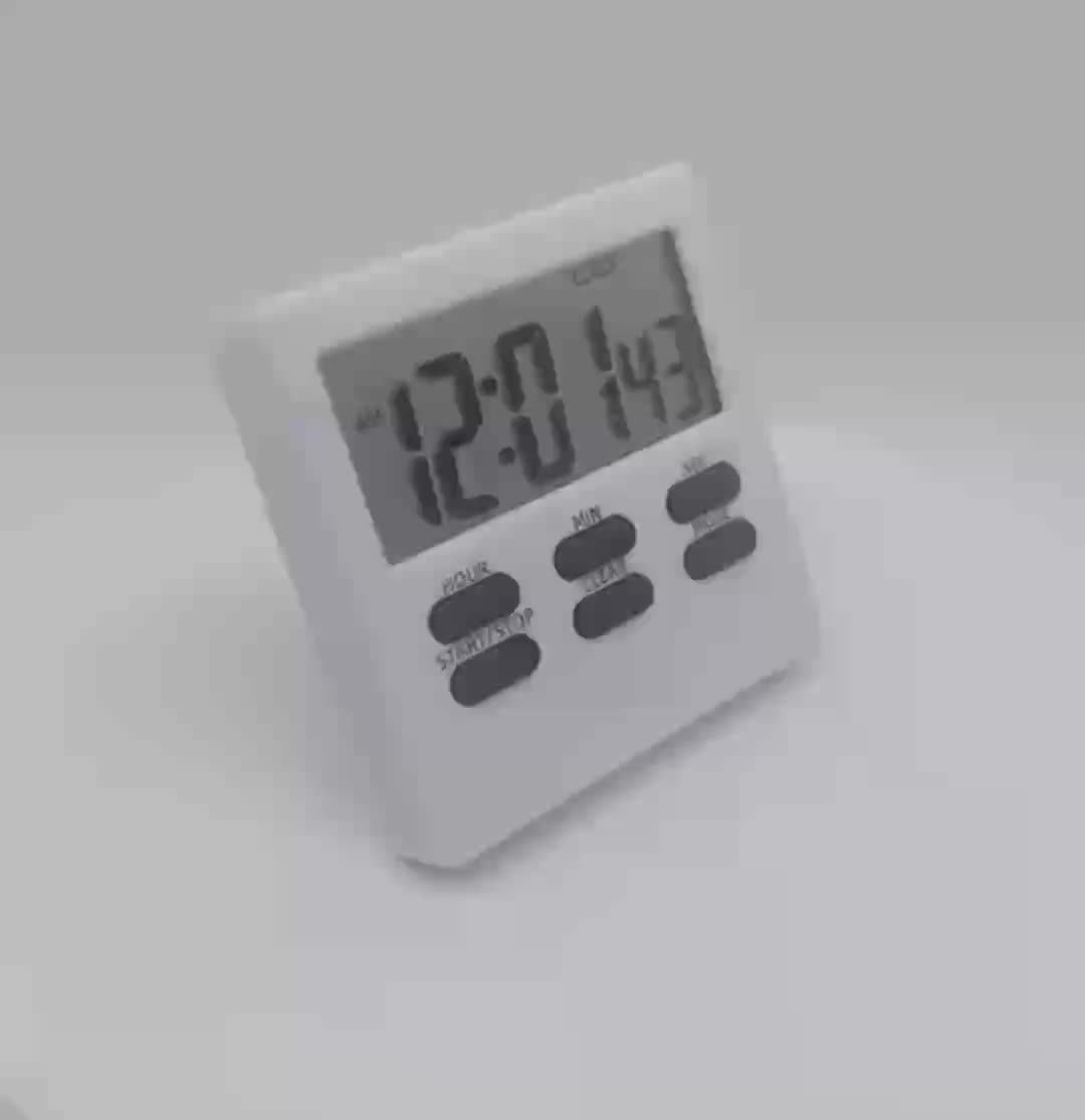 Custom Square White Magnetic Large Lcd Display Countdown Timer ...
