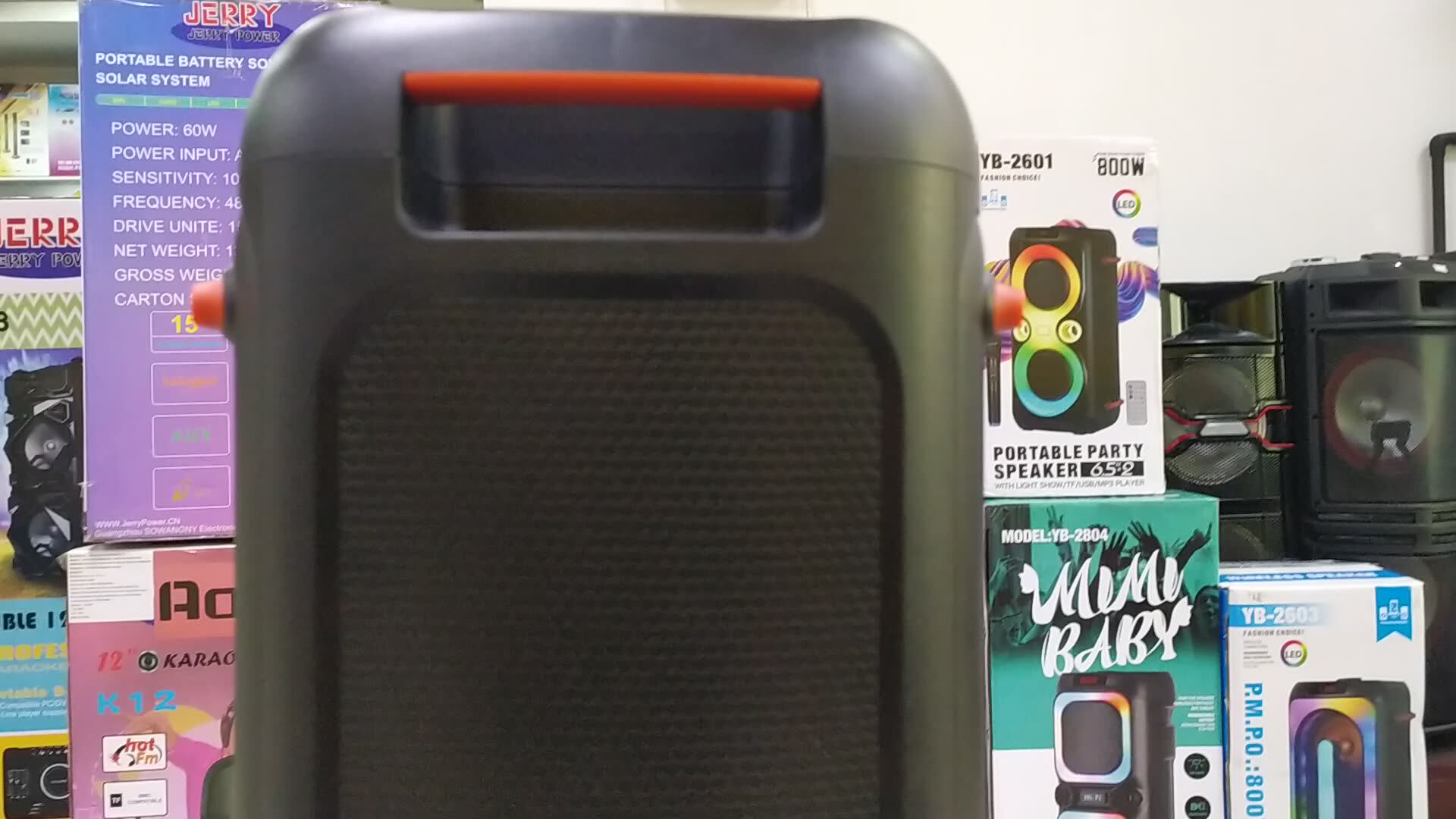 Wholesale 8inch*2 Bass Portable Speaker Bluetooth Led Trolley Speaker ...