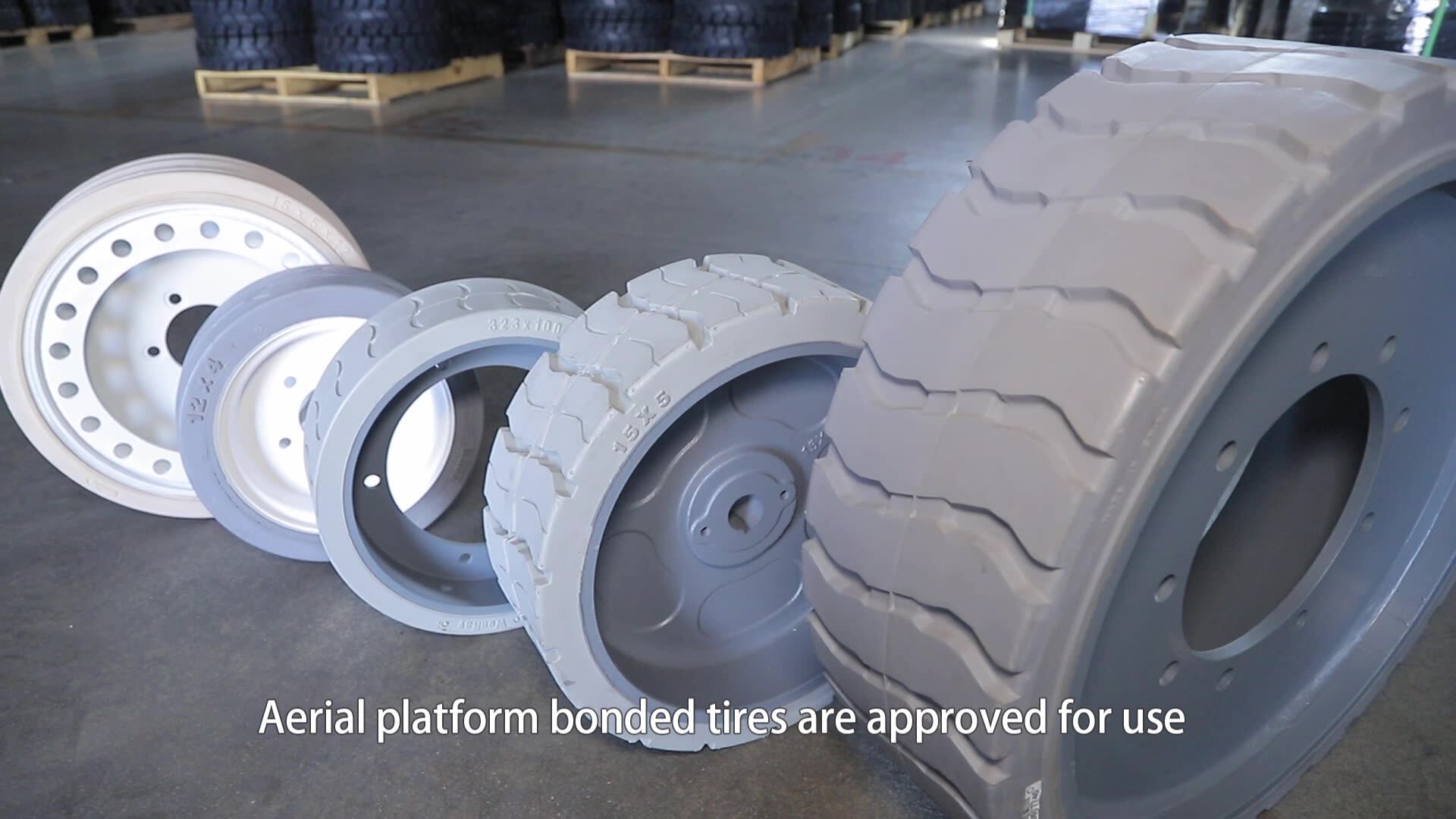 Genie 36552 Scissor Lift Wheel 22x7x17 3/4 Non Marking Mold-on Solid ...