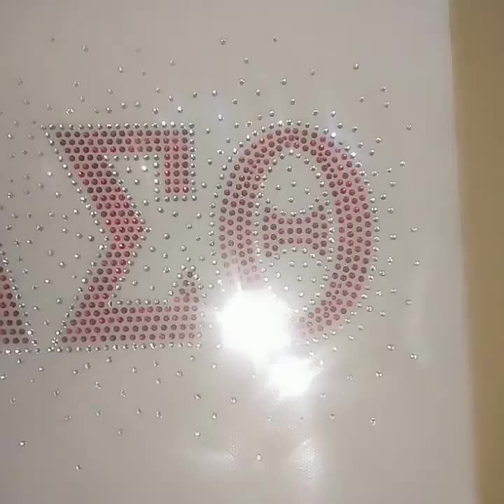 Delta Sorority 1913 Logo Custom Heat Press Rhinestone Transfer Flat ...