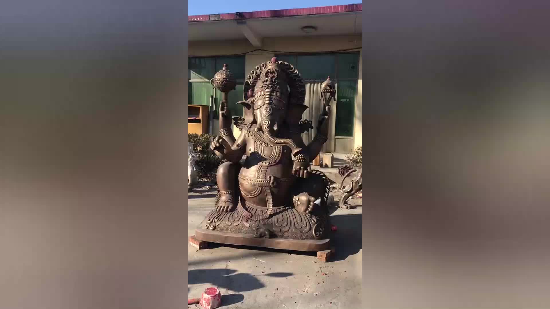 Outdoor Garden Temple Decorative Large Hindu God Statue Metal Brass ...