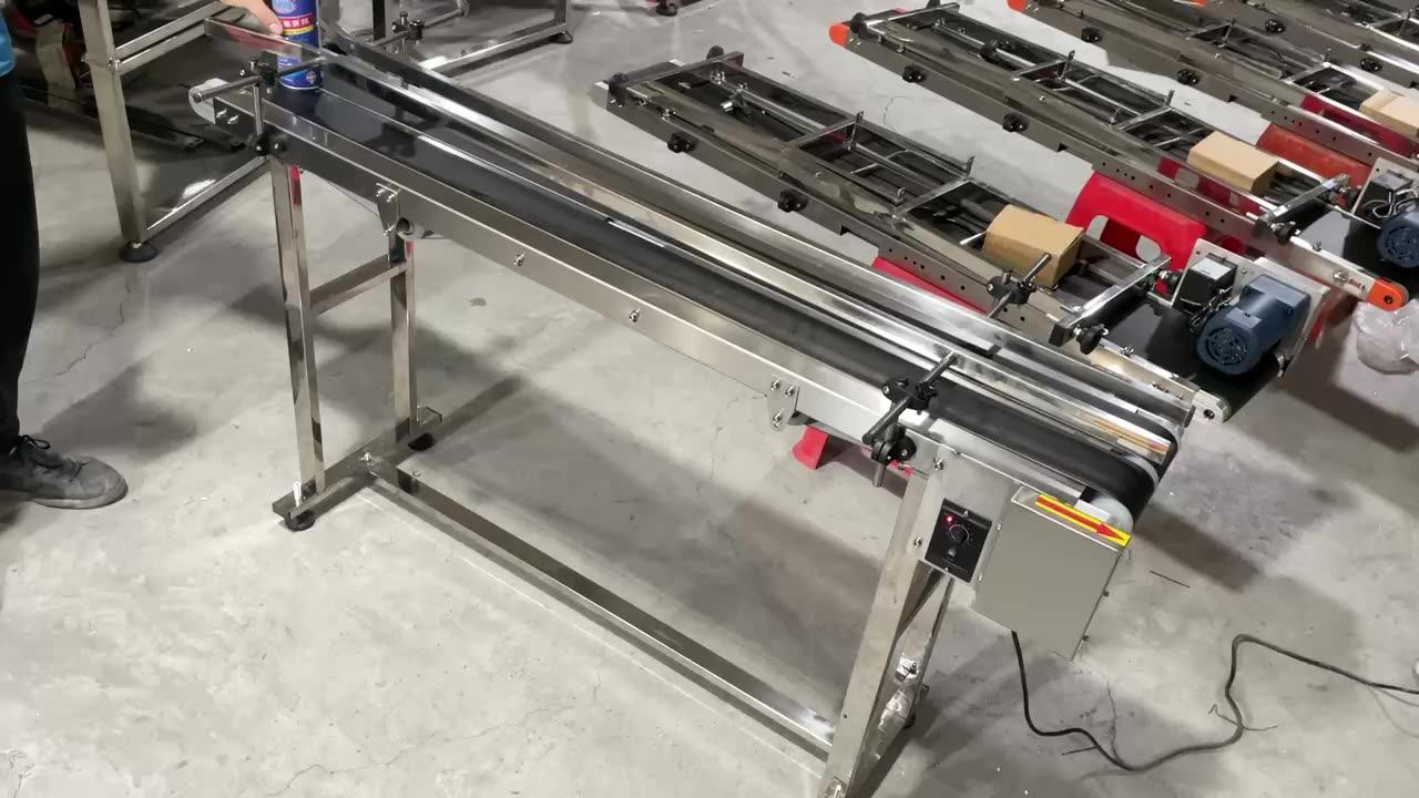 201 Stainless Steel Conveyor Belt Machine System Double-bar Bottom ...