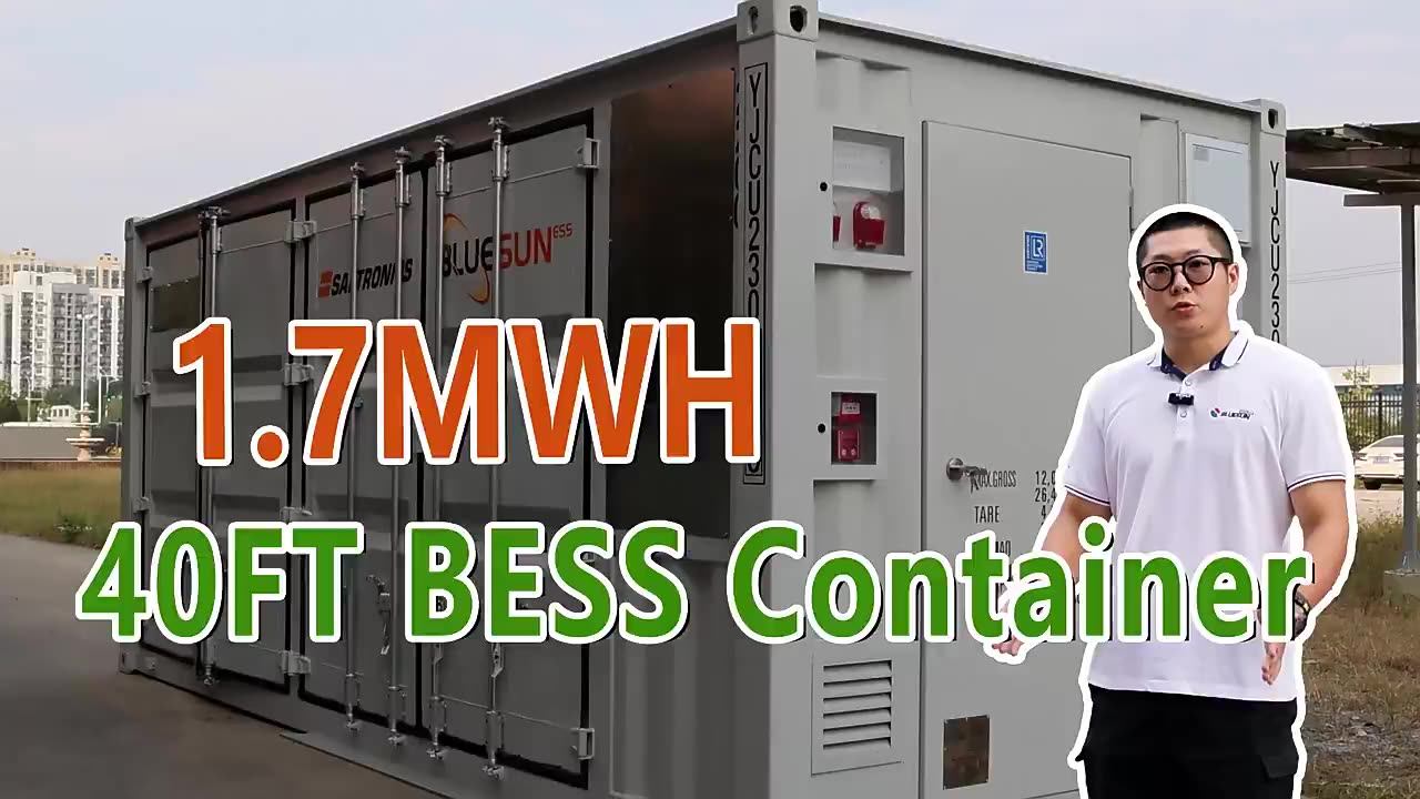 Bluesun Ess Energy Storage Container 500kw 1000kw High Voltage Lithium ...